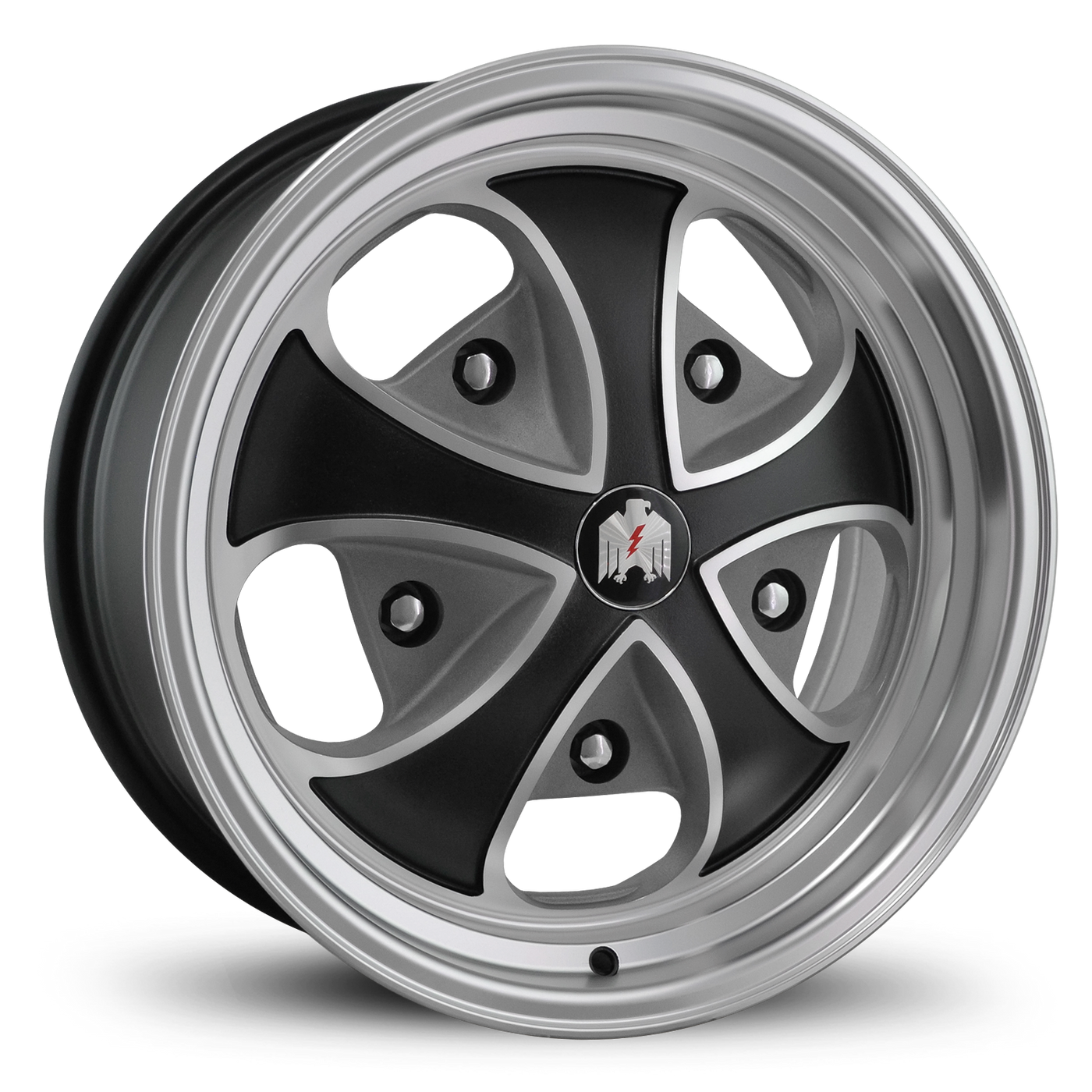 Klassik Rader Falcon 15x5.5 & 17x7.0 Satin Black & Raw Vintage Finish